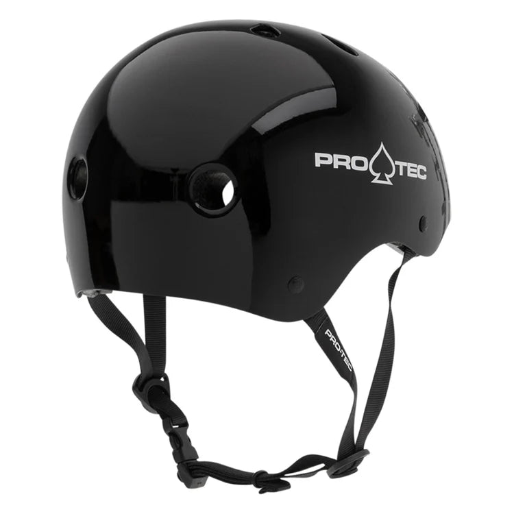 ProTec Certified Classic Skate Helmet - Gloss Black – Jimmys Skate & Street