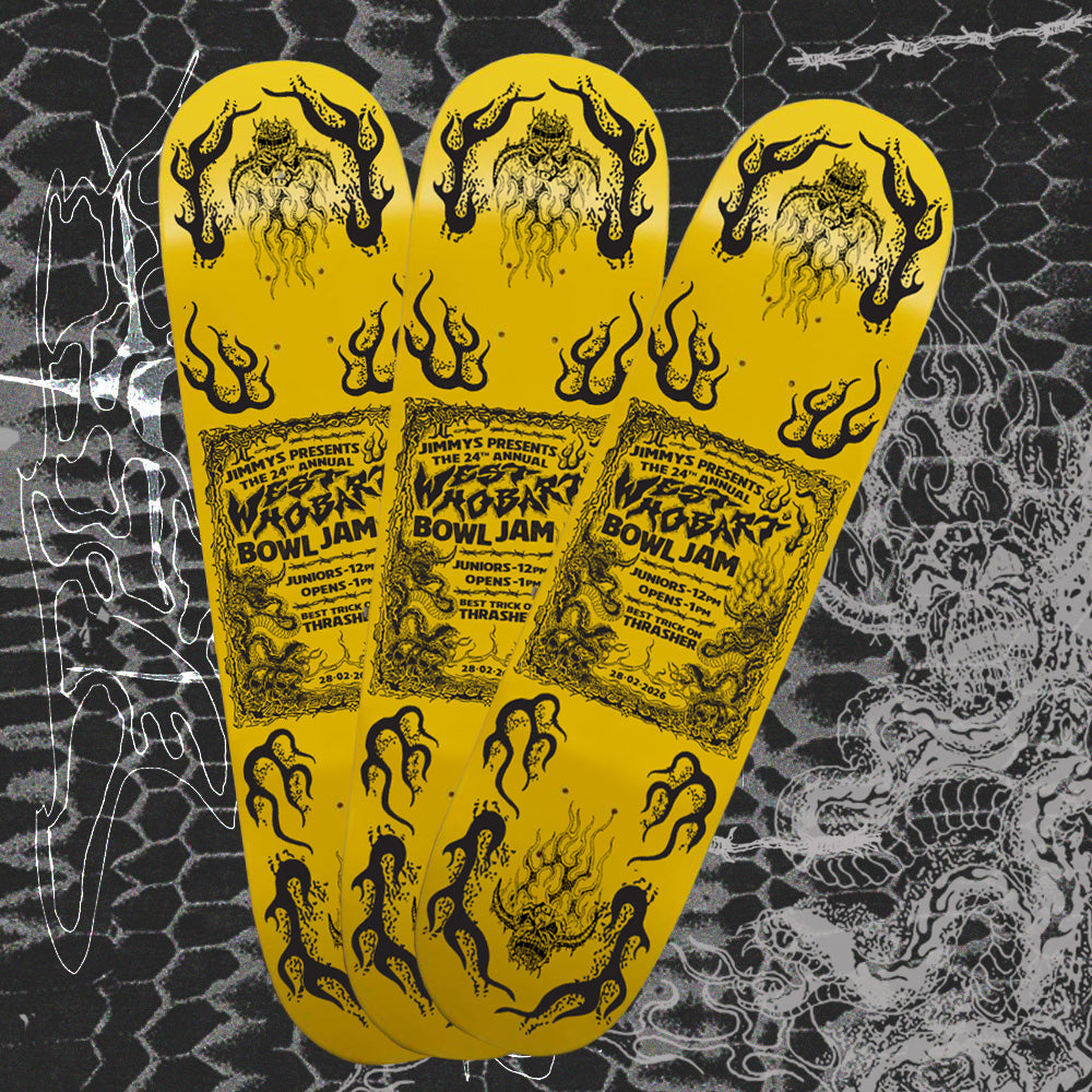 West Hobart Bowl Jam – Limited Edition Skateboard Deck – Jimmys Skate ...